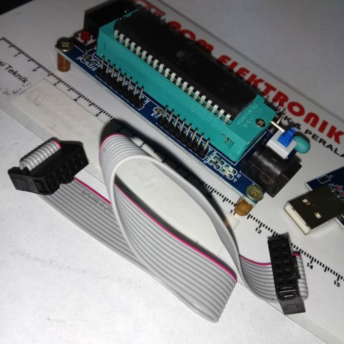 Jual Minsys Atmega16 Minimum System Include Downloader And Ic Atmeg16 Pcmelebik54 | Shopee Indonesia