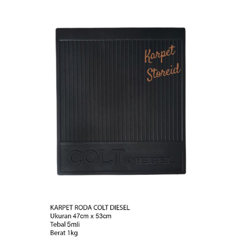Jual Karpet Karet Alas Lumpur Roda Mobil Colt Diesel Uk. 47 x 53 cm ...