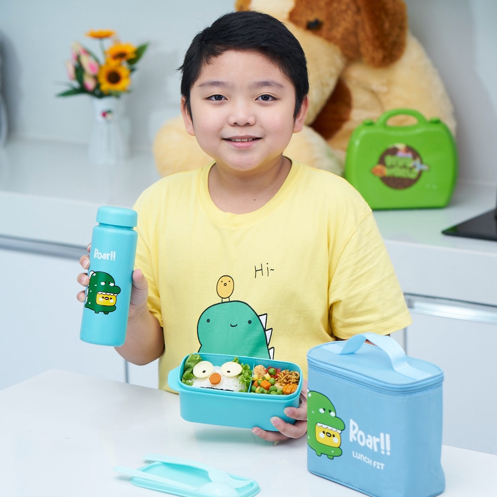 Jual Kotak Makan Anak / Kotak Bekal Set / Lunchbox Set Kit | Shopee Indonesia