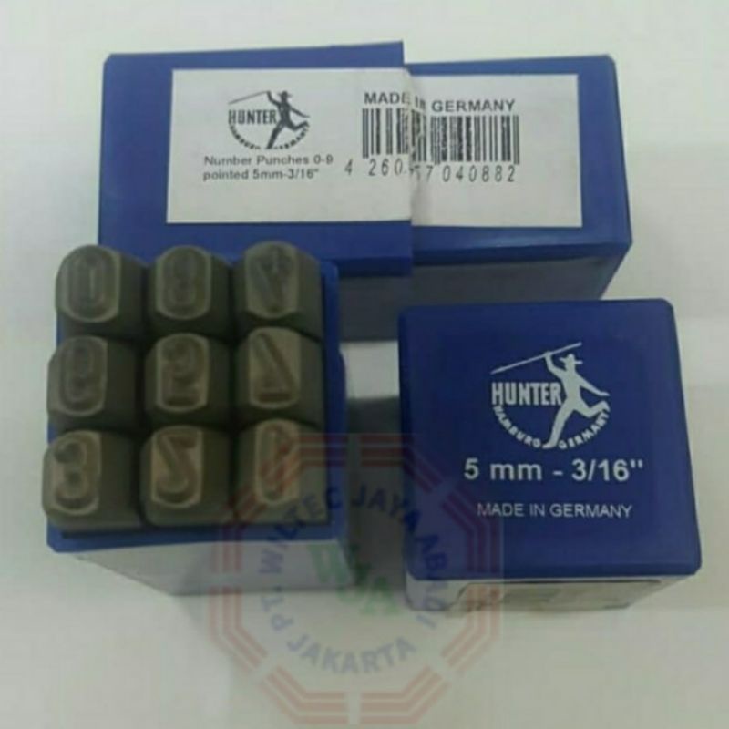 Jual Stamping Angka / Angka Ketok 5mm Merek HUNTER (Germany) | Shopee ...