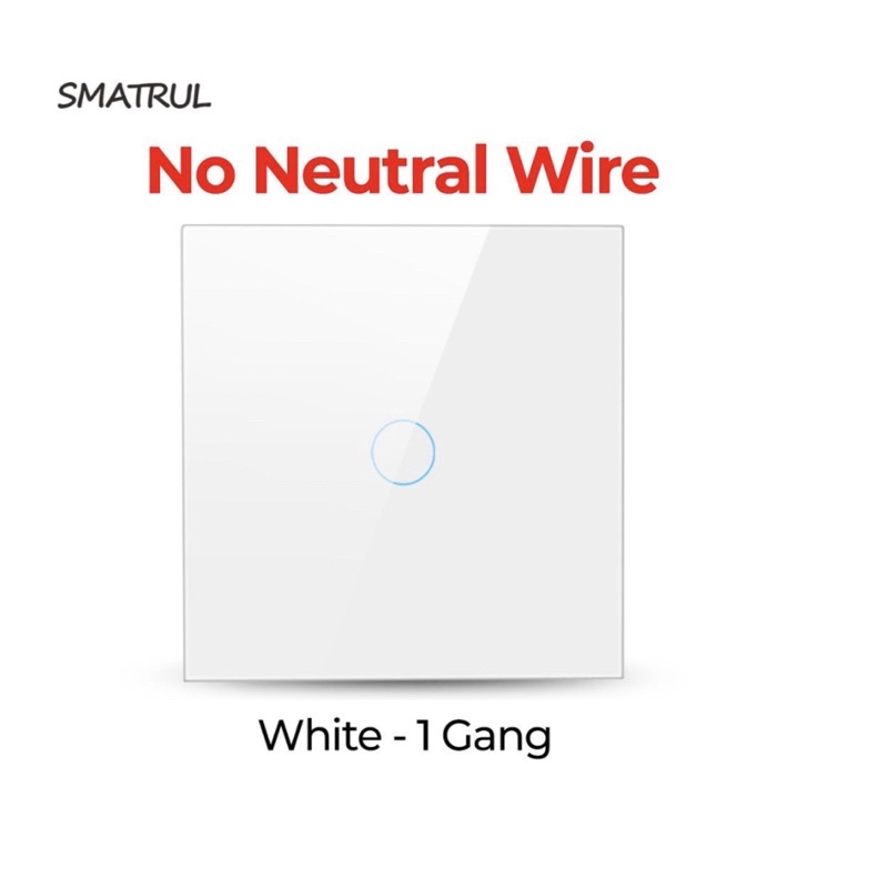 Jual SMATRUL Saklar Sentuh White 1 Gang Wall Light Touch Sensor Switch ...