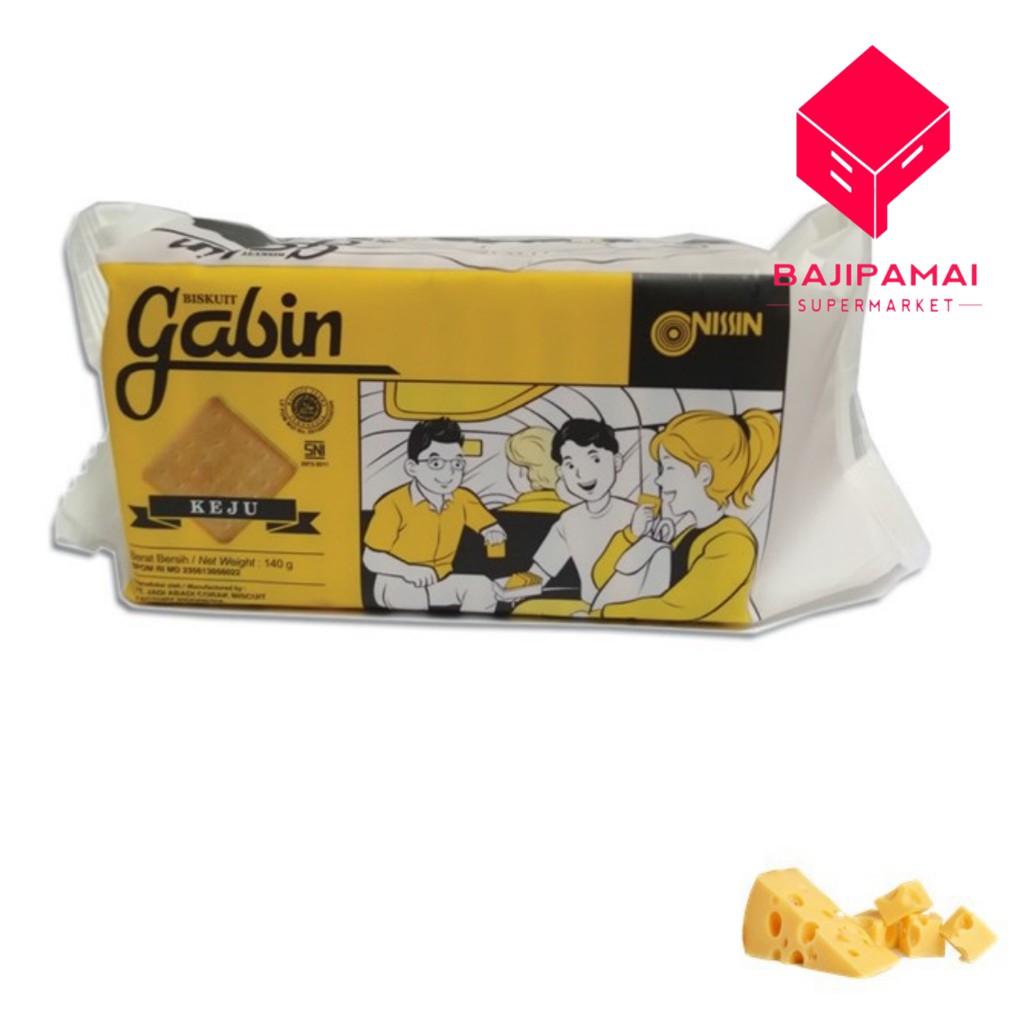 Jual Nissin Gabin 3 Varian Original Milk Keju Biskuit [140 g] | Shopee ...