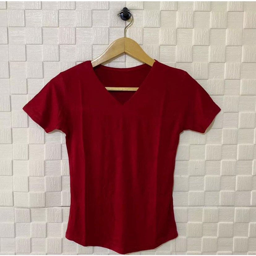 Jual atasan kaos vneck lengan pendek polos wanita/atasan pendek/atasan ... Jual atasan kaos vneck lengan pendek polos wanita/atasan pendek/atasan ...