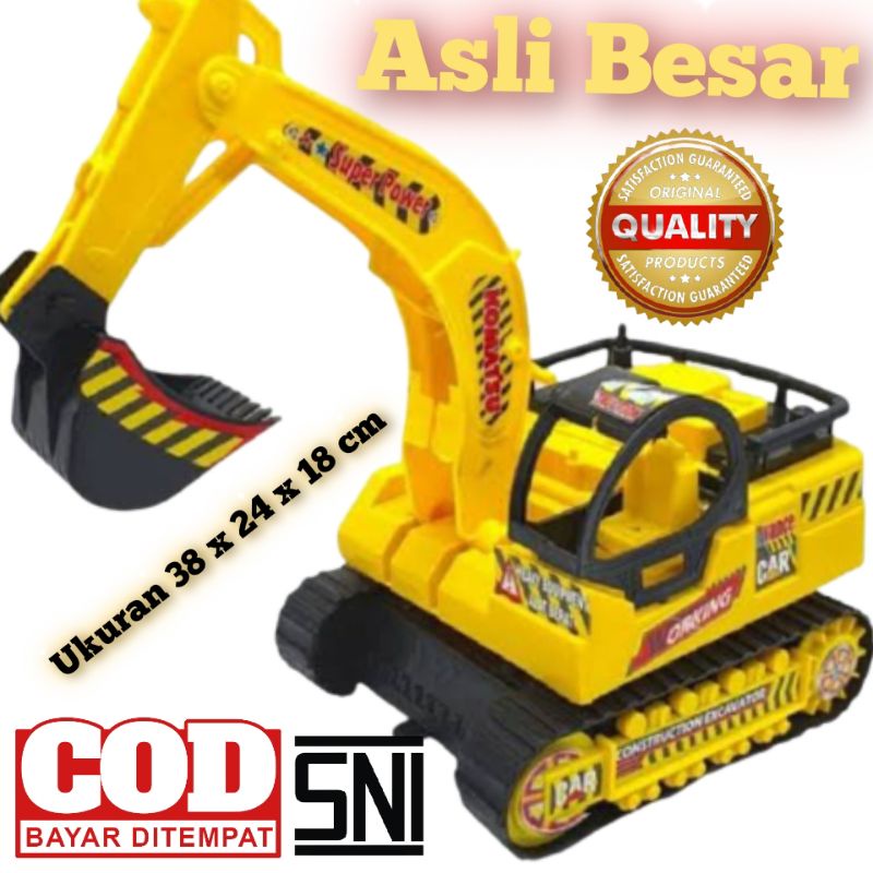 Jual Mainan Mobil Truk Bego Beko Excavator Besar Murah | Truk Kontruksi ...