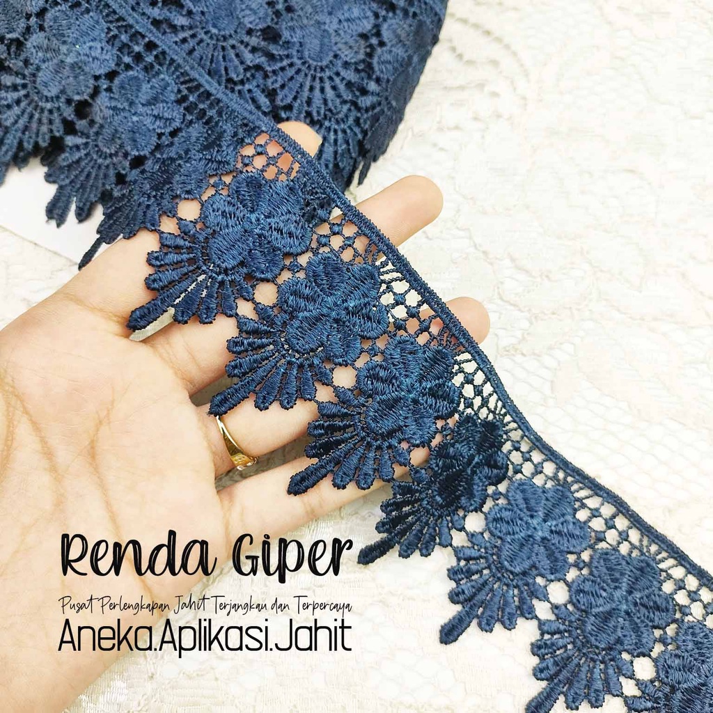 Jual 1 METER RENDA HOKY / RENDA GYPER / RENDA PRADA | Shopee Indonesia