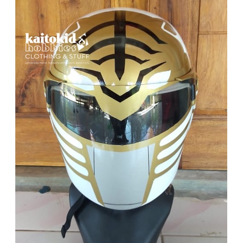 Jual Helm Motor WHITE RANGER Helm SNI POWER RANGERS MMPR bisa Custom ...