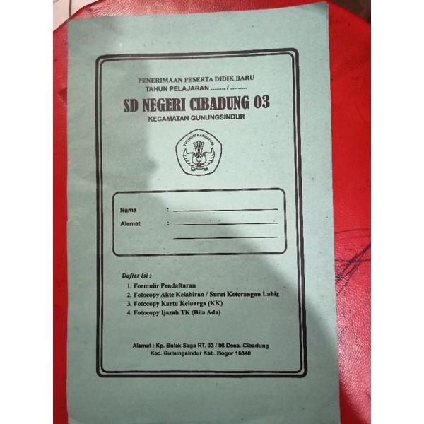 Jual Map kertas / file kertas / kop surat / kop kertas / pengantar / folder instansi / stopmap ...