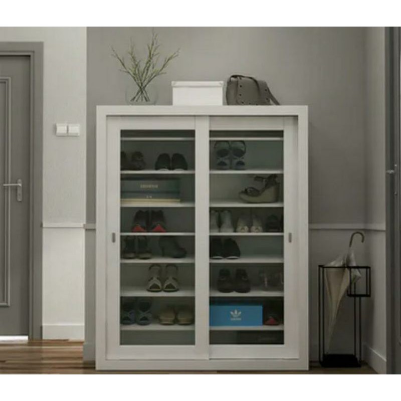 Jual rak sepatu pintu sliding kaca | Shopee Indonesia