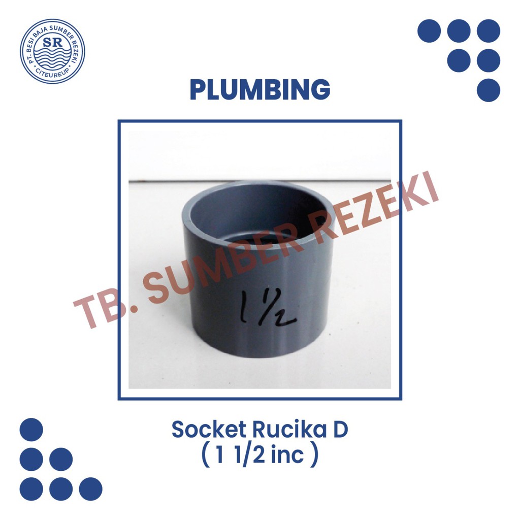 Jual Plumbing Socket Rucika D ( 1 1/2 inc ) | Shopee Indonesia
