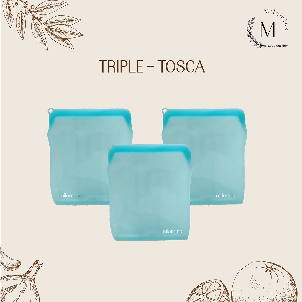 Jual Silicone Bag Triple Mix Extra Large/ Xl- 190ml - silicone pouch ...