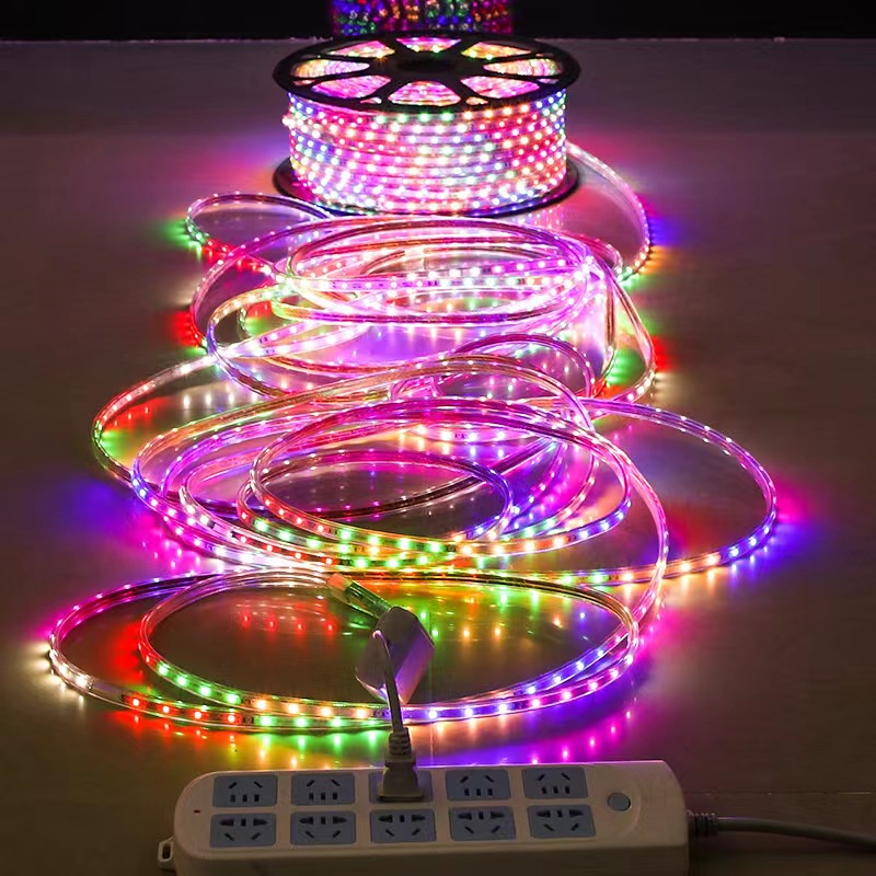 Jual LAMPU LED STRIP ROPE LED 3528 220v(1m~100m) RGB IP66 METERAN 6 ...
