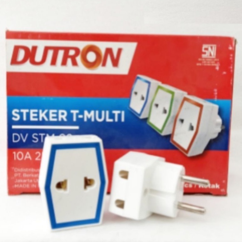 Jual Steker T Multi Warna DUTRON / Colokan Listrik Warna DUTRON ...