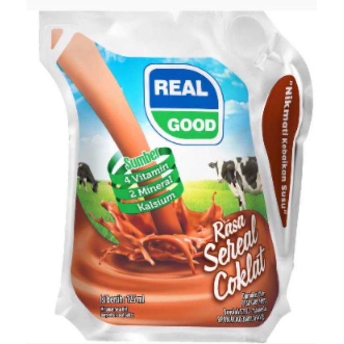 Jual Real Good So Good Susu Steril baru susu UHT Sereal Coklat ...