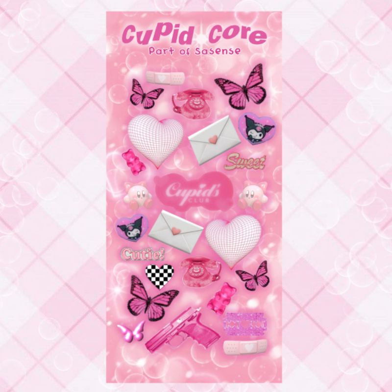 Jual [cupid core] sanrio skeleton pink aesthetic Y2K black goth ...