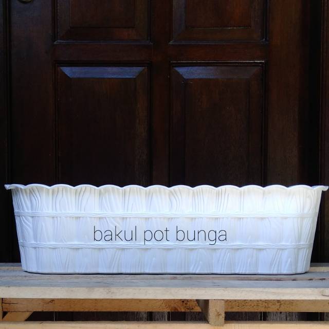 Jual Pot Bunga Panjang Motif Kayu 60cm | Shopee Indonesia