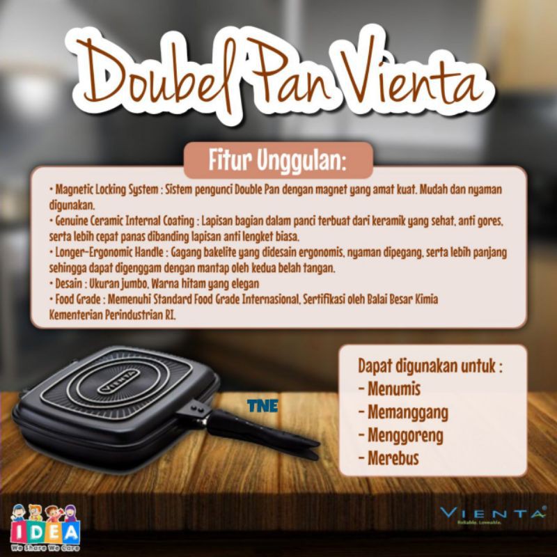 Jual Double Pan Vienta (garansi resmi) | Shopee Indonesia