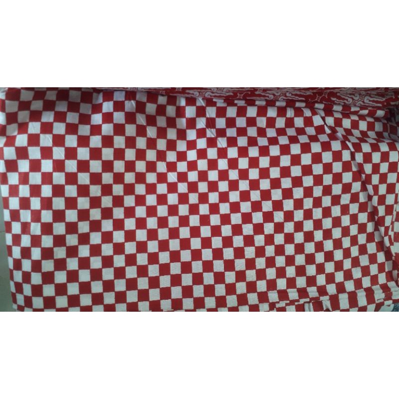 Jual KAIN BATIK WARNA MERAH PUTIH / KAIN BATIK LAWASAN MOTIF TRUNTUM ...