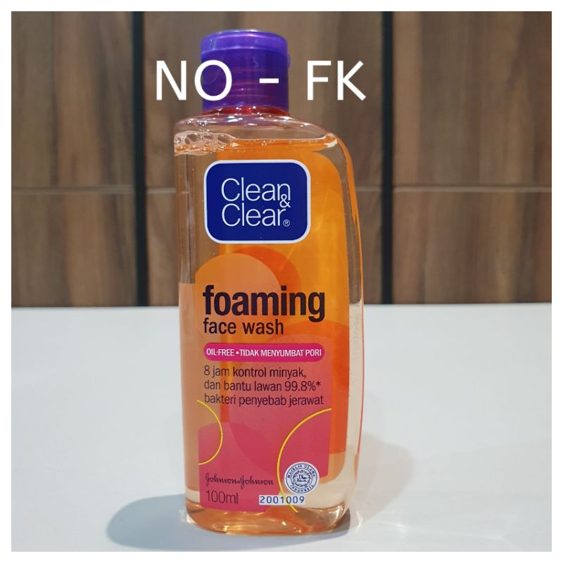 Jual Clean & clear foaming face wash 100ml clean&clear sabun muka wajah ...