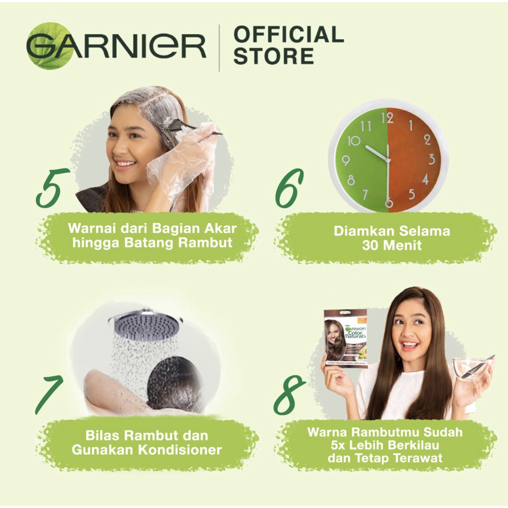 Jual Garnier Hair Color Naturals Pewarna Rambut Sachet | Cat Rambut ...