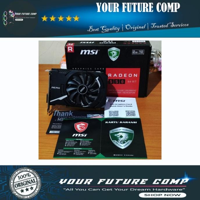 Jual Vga Amd Radeon Rx 550 2Gb | Rx550 2 Gb Gddr5 Msi Aero Itx Pc ...