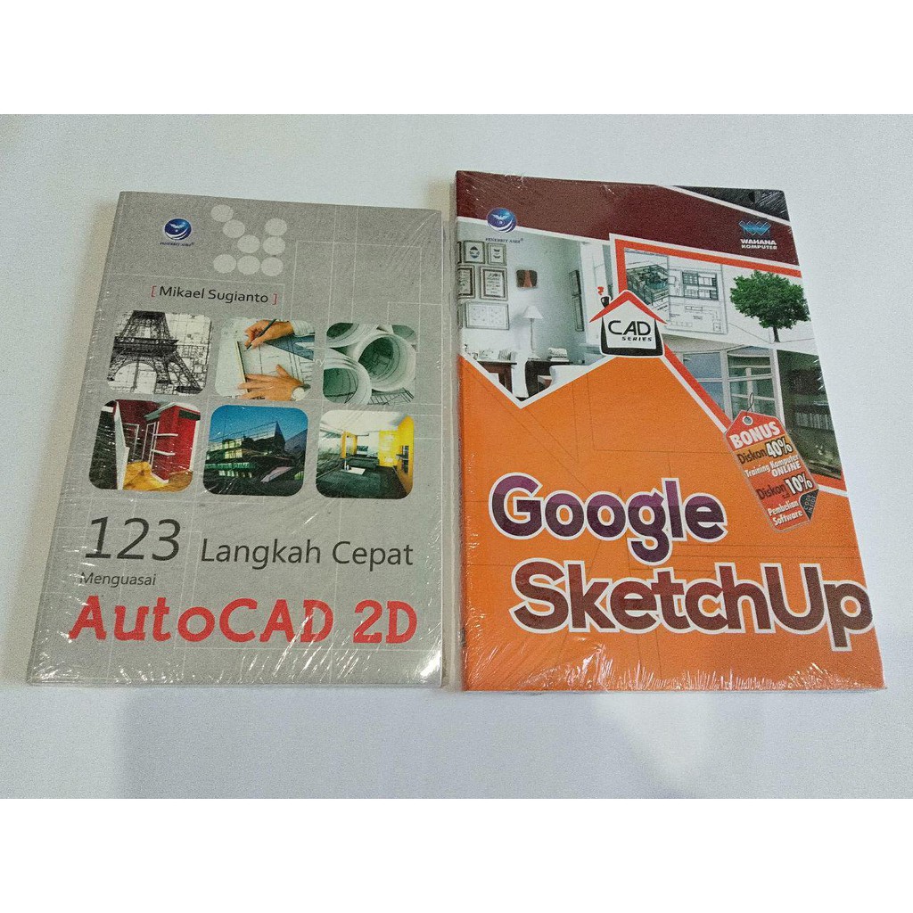 Jual BUKU PAKET GOOGLE SKETCHUP DAN AUTOCAD | Shopee Indonesia