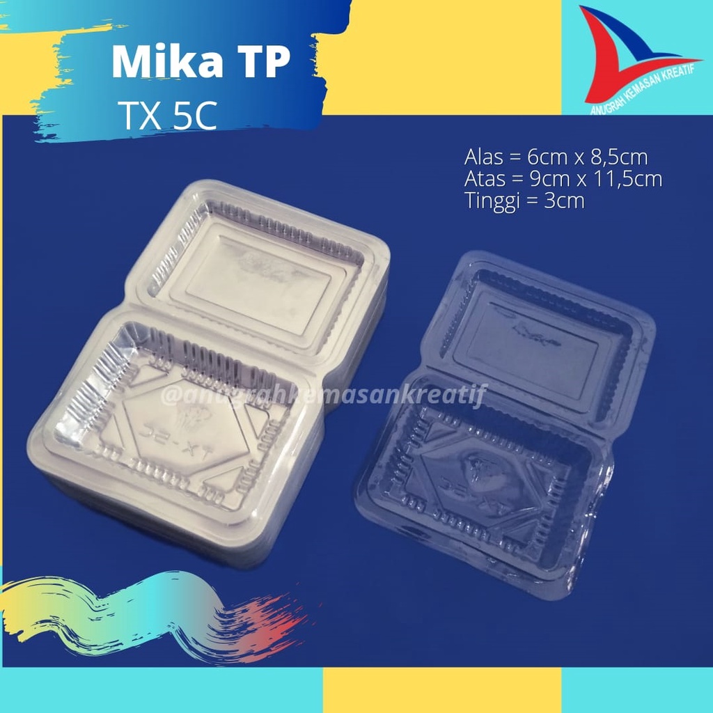 Jual Mika Tp Tx 5c / Mika Technoplastika / Mika Kue (100 Pcs) | Shopee ...