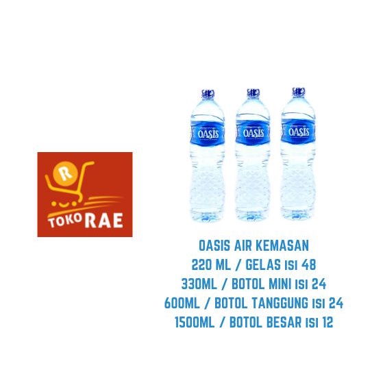 Jual Oasis Air Mineral ukuran 600ml botol tanggung | Shopee Indonesia