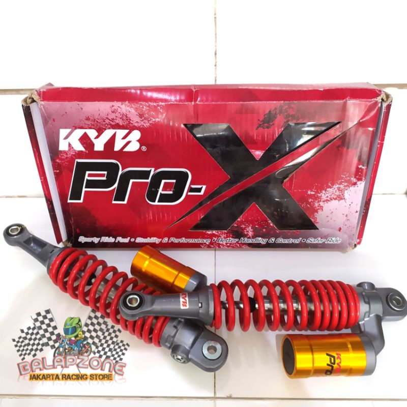 Jual Shockbreaker KYB red 330mm untuk motor kharisma/nova dash/rxking ...