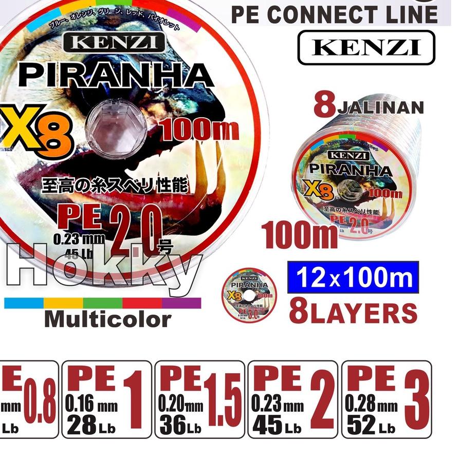 Jual SENAR PE KENZI PIRANHA X 8 | Shopee Indonesia
