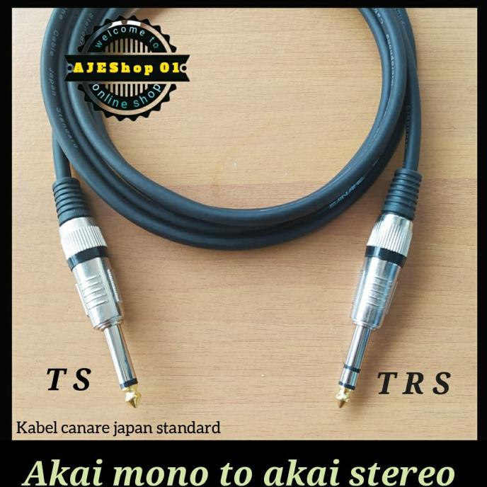 Jual Kabel Jack Akai Mono To Akai Stereo / Jack Ts To Jack Trs 6,5 | Shopee Indonesia