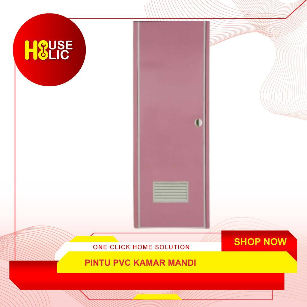 Jual Pintu Kamar Mandi Toilet WC / Pintu PVC Plastik Motif Warna Polos ...