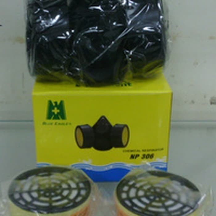Jual MASKER BLUE EAGLE NP 306 DOUBLE + FILTER MASKER RESPIRATOR SAFETY ...