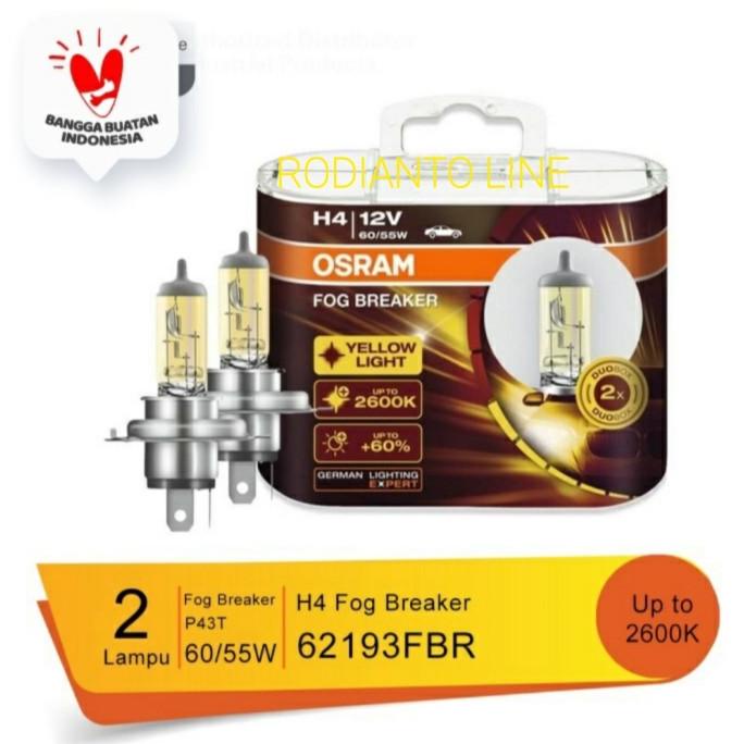 Jual LAMPU HALOGEN ESCUDO YELLOW H4 12V 60/55W 2600K TEMBUS KABUT rod14 Juara | Shopee Indonesia