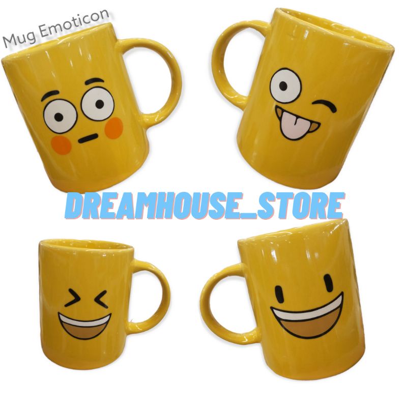 Jual Mug Emoticon Unik I Mug Keramik I Koleksi Mug Emosi | Shopee Indonesia