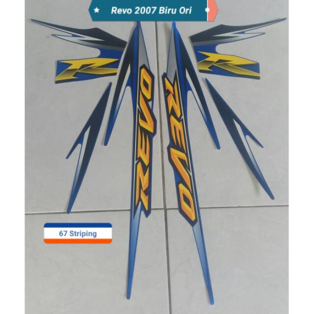 Jual Stiker Striping Motor Honda Revo R 2007 Biru Blue | Shopee Indonesia