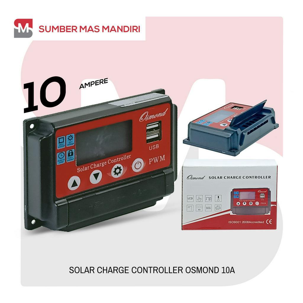 Jual SOLAR CHARGE CONTROLLER LCD LED DISPLAY SOLAR PWM 12V/24V 10A 20A ...