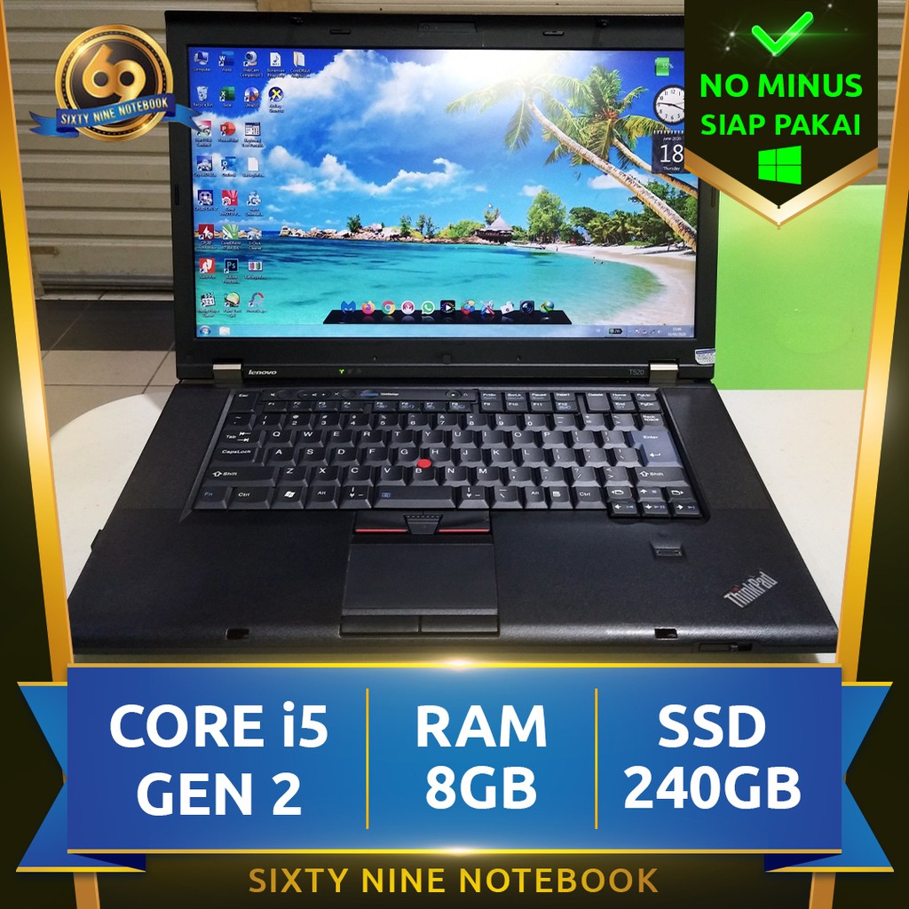 Jual LENOVO ThinkPad T520 Core i5 | Shopee Indonesia