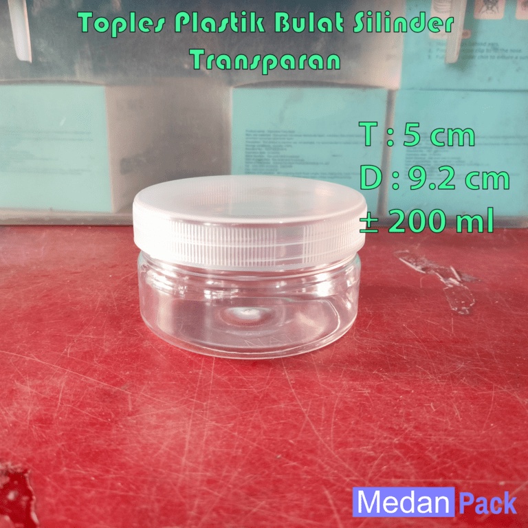 Jual Toples Plastik Bulat Silinder SP 200 ml | Shopee Indonesia