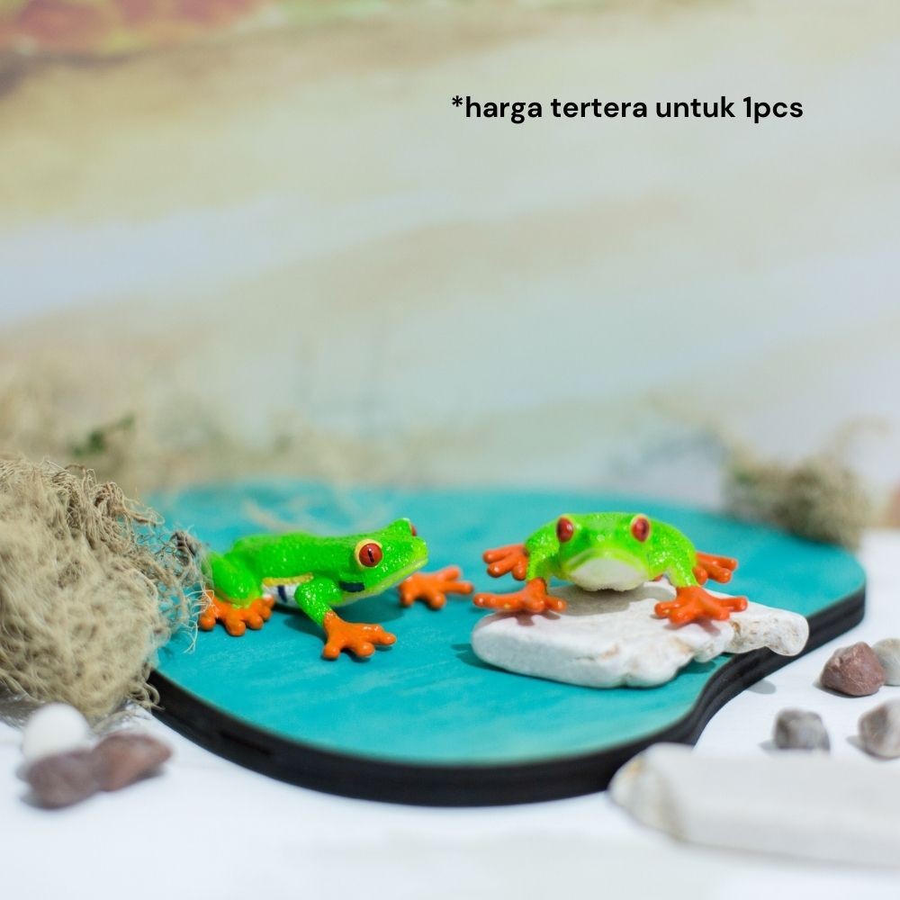 Jual Mojo Fun Red Eyed Tree Frog / Kodok / Katak - Wildlife Collection ...
