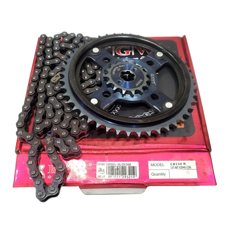 Jual GEAR PAKET KGW CB150R 15/46T(428HG-126L) | Shopee Indonesia