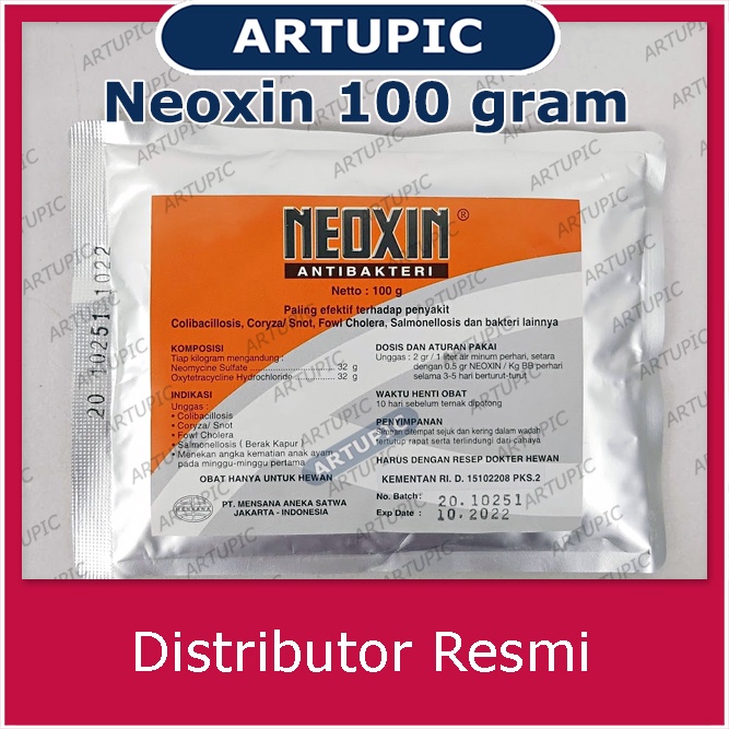Jual Neoxin 100 gram Kolera Coli Salmonela Antibakteri Kuman Pencernaan ...