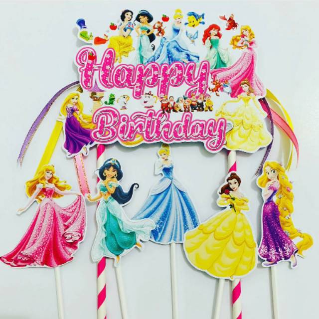 Jual Princess Topper Cake Birthday / Hiasan Kue Ulang Tahun | Shopee ...