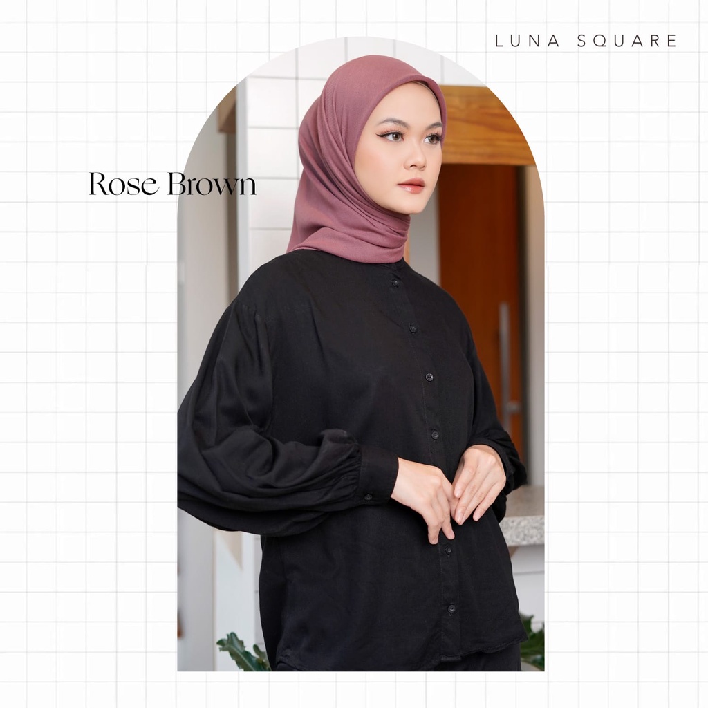Jual Mallow Luna Square Hijab Segiempat Cotton Paris | Shopee Indonesia