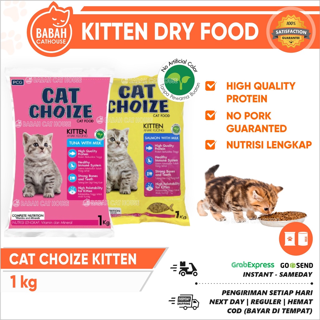 Jual CAT CHOIZE KITTEN 1KG Makanan Anak Kucing Murah Pakan Food TUNA ...