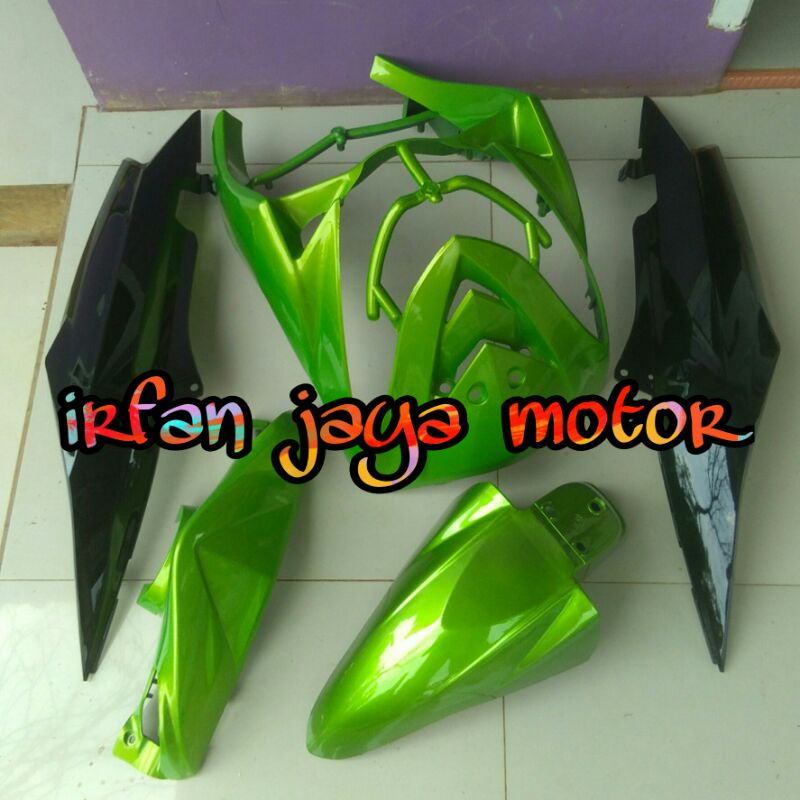 Jual Cover body full halus yamaha mio Soul karbu hijau hitam 2009 2012 ...