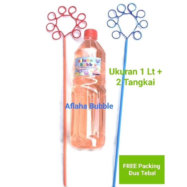 Jual Gelmbung sabun ukuran 1 liter plus 2 tangkai besar untuk main ...