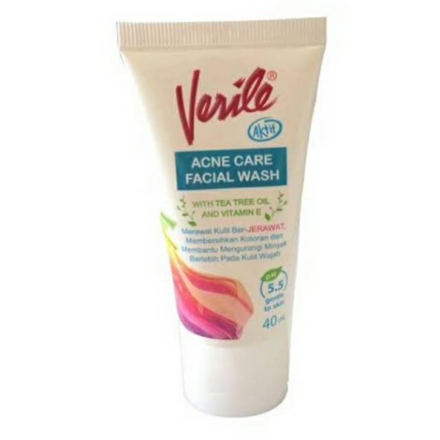 Jual Verile acne care facial wash (aktif)40g | Shopee Indonesia