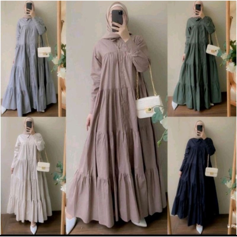 Jual GAMIS KATUN PARIS UMPAK TERBARU 2022 / DRESS MAXI WANITA / GAMIS ...