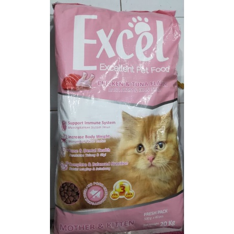 Jual Excel Kitten Chicken & Tuna 20kg | Shopee Indonesia