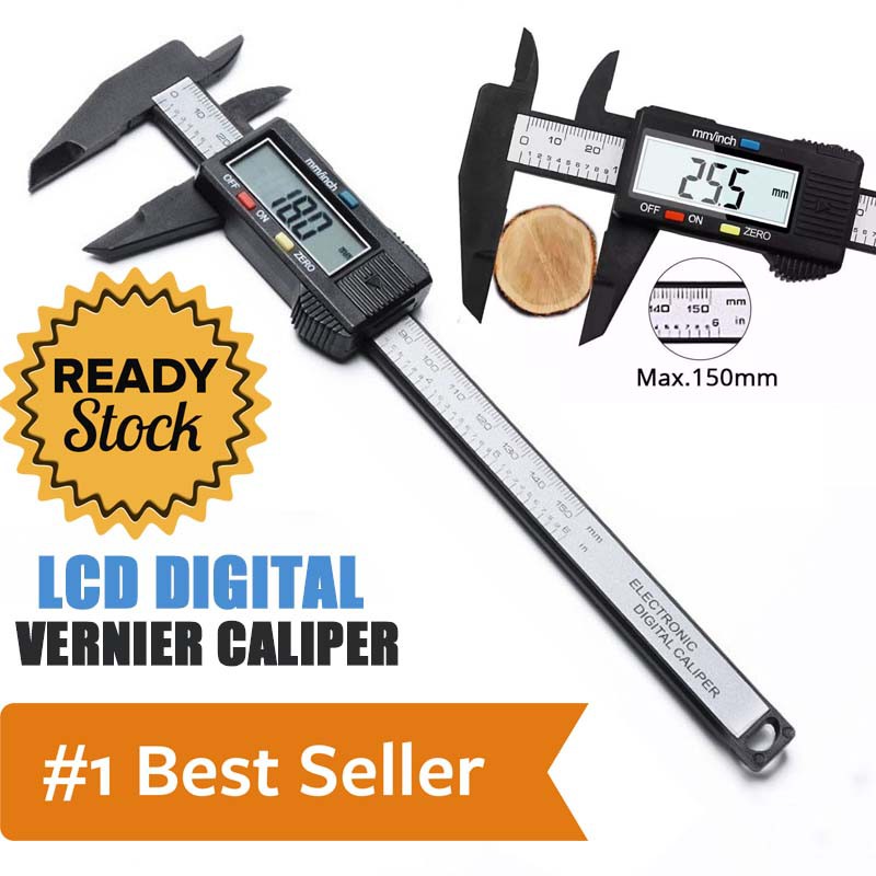 Jual Jangka Sorong Digital Vernier Caliper with LCD Screen Alat Ukur Sigmat | Shopee Indonesia